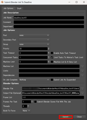 DeadlineでBlenderシーンをレンダリングする手順 | OK NOTE