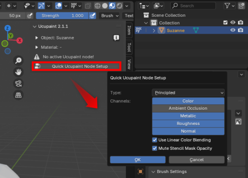 レイヤーを使ってテクスチャ作成！Ucupaintの基本的な使い方【blenderアドオン】 | OK NOTE